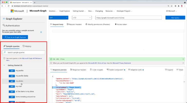 Getting Started Calling the Microsoft Graph API – Code with Dan Blog Getting Started Calling the Microsoft Graph API – Code with Dan Blog