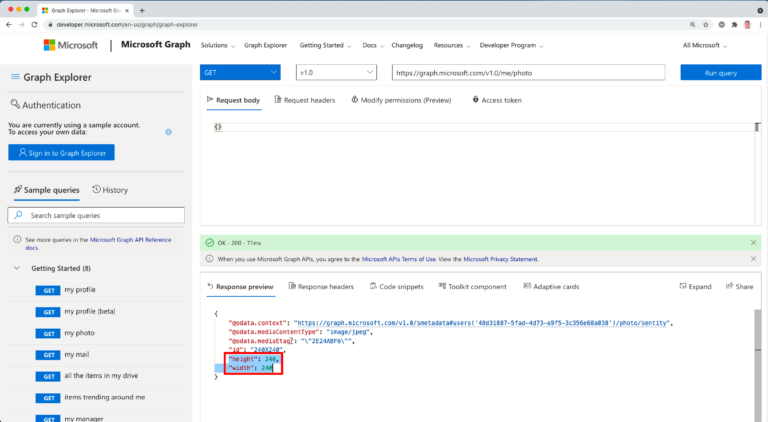 Getting Started Calling the Microsoft Graph API – Code with Dan Blog