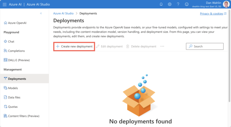 Getting Started with Azure OpenAI and GPT Models – Code with Dan Blog